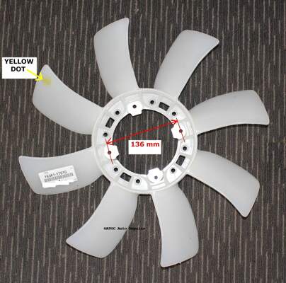 OEM Genuine FAN to fit Landcruiser with YELLOW dot , FZJ75,78,79, VDJ78 ...
