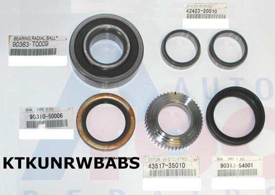 OEM Genuine REAR Wheel bearing kit to fit Hilux KUN26 with ABS *** see ...