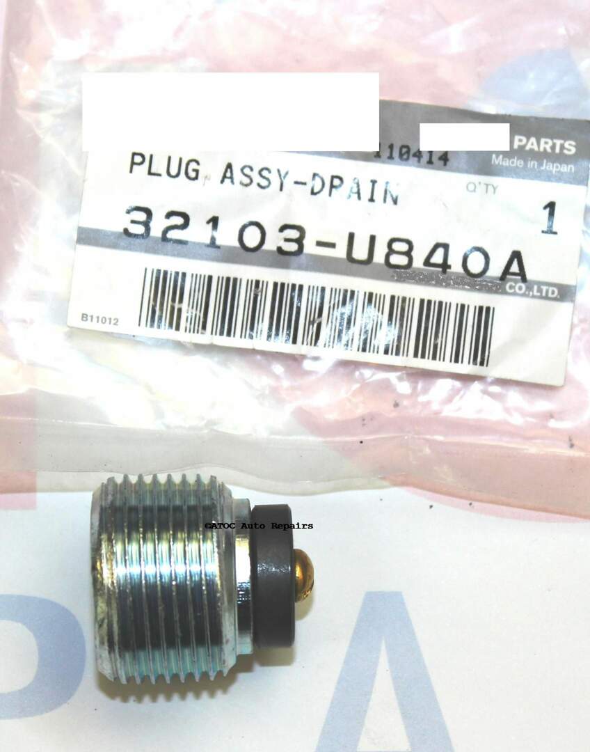 GENUINE NISSAN Magnetic Diff and gearbox drain plug. | ATOC Auto | ATOC ...