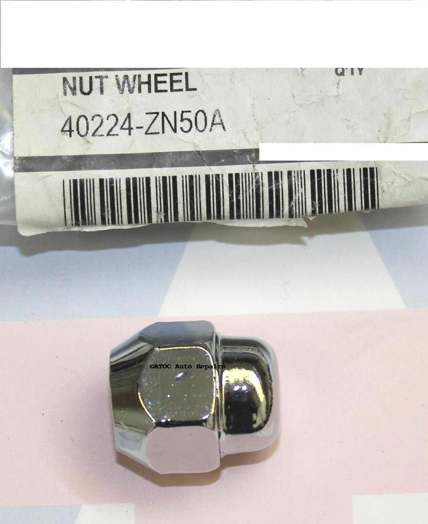GENUINE NISSAN Chrome wheel nut to fit alloy and steel wheels with ...