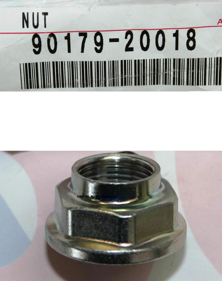 OEM Genuine Diff Pinion NUT to fit Toyota Landcruiser Small diffs * see ...