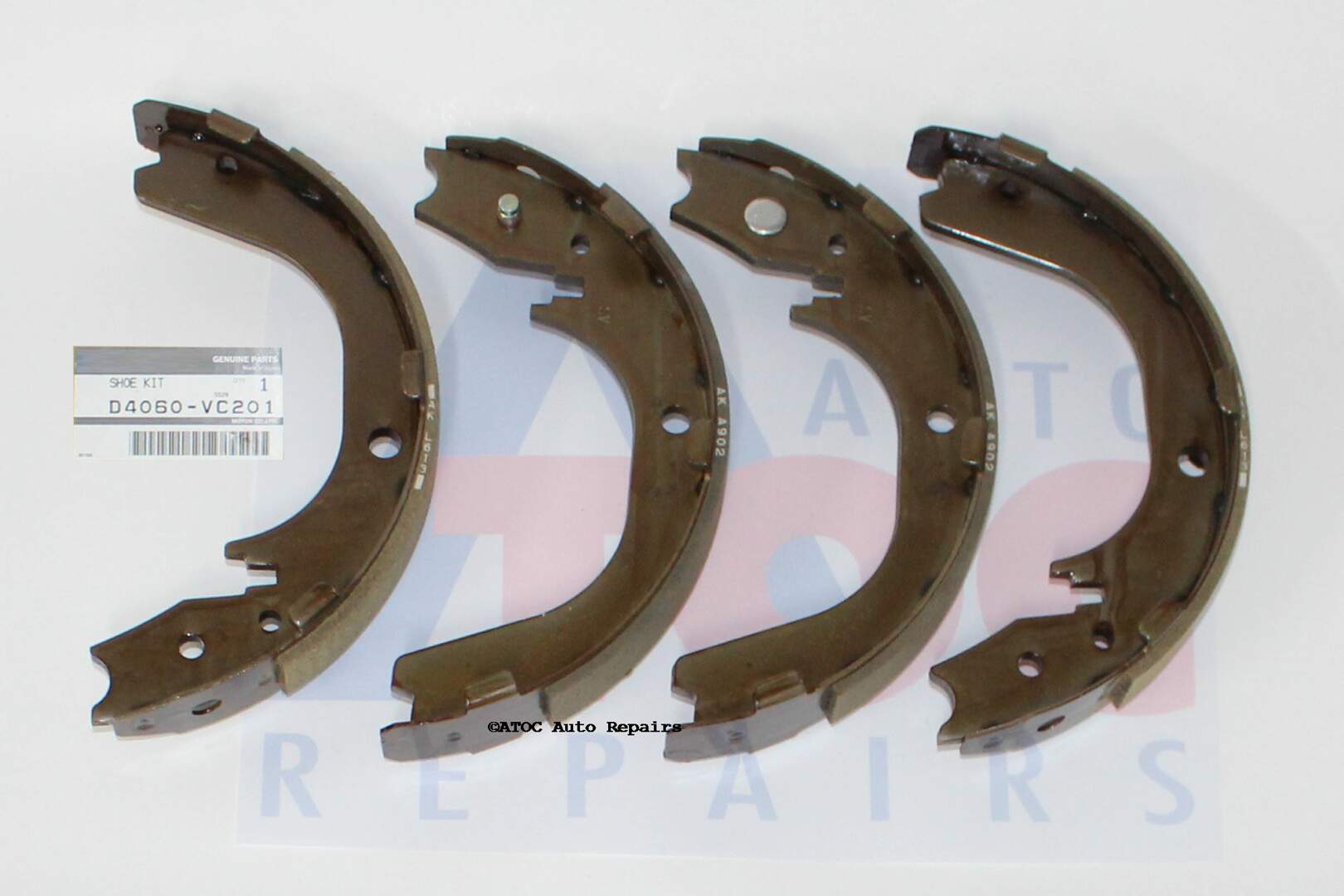 GENUINE NISSAN Hand brake shoes to fit Nissan GU Patrol with TB48 ...