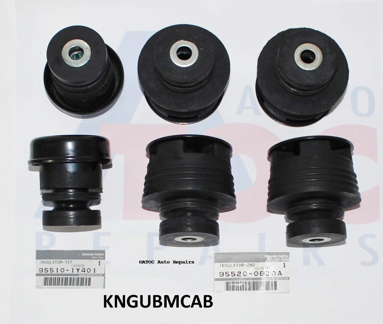 GENUINE NISSAN Body Mounts set to fit Nissan GU Patrol Cab chassis with ...